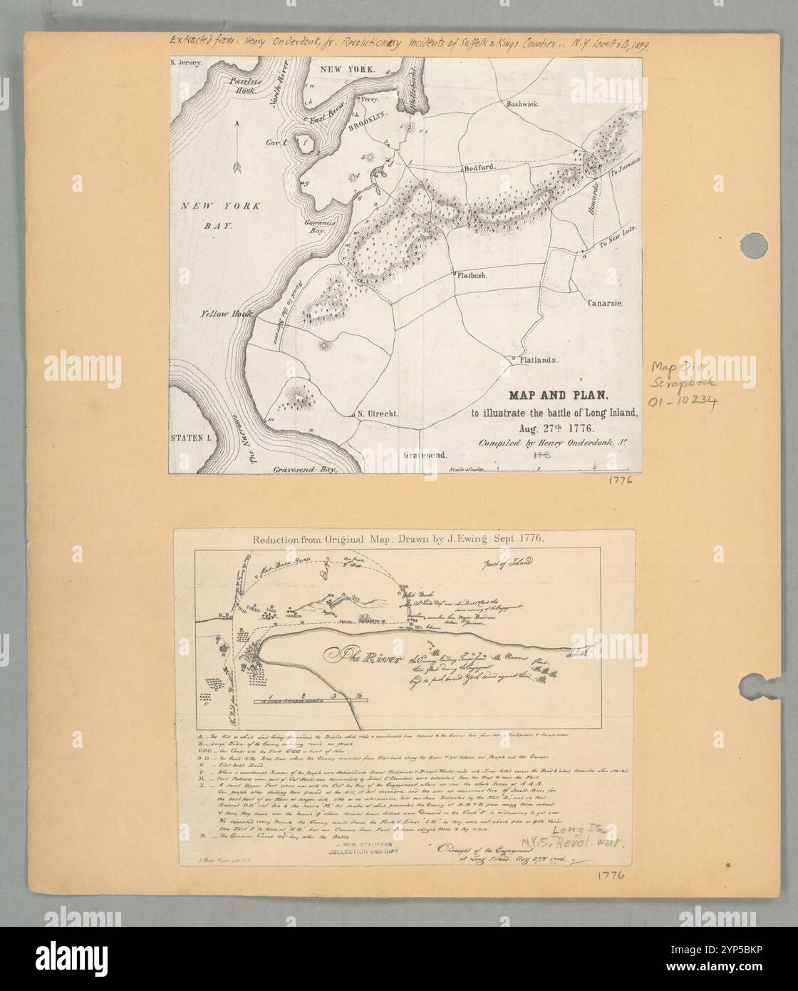 Map and plan to illustrate the battle of Long Island, Aug. 27th 1776 ...