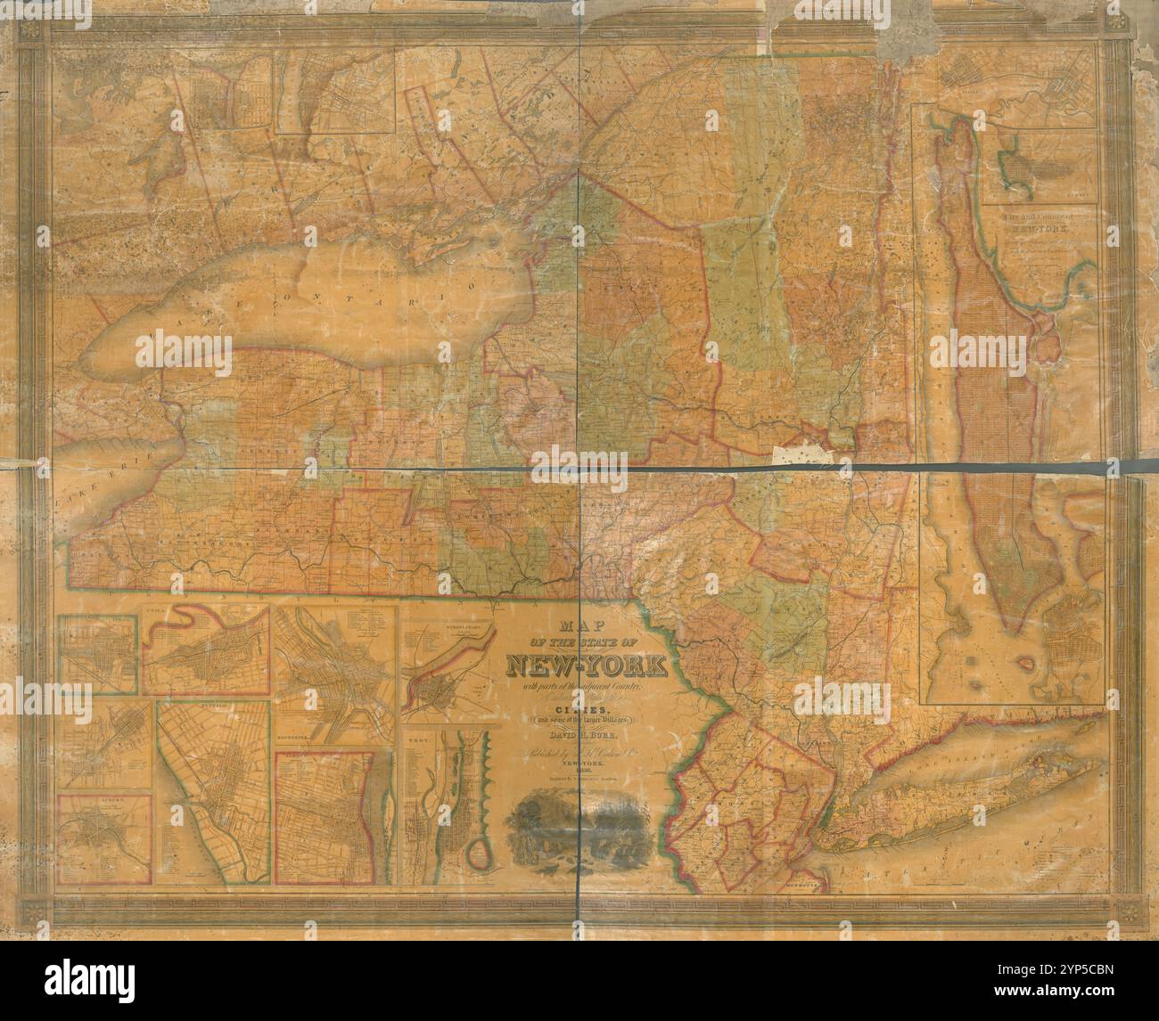 Map of the state of New-York : with parts of the adjacent country ...