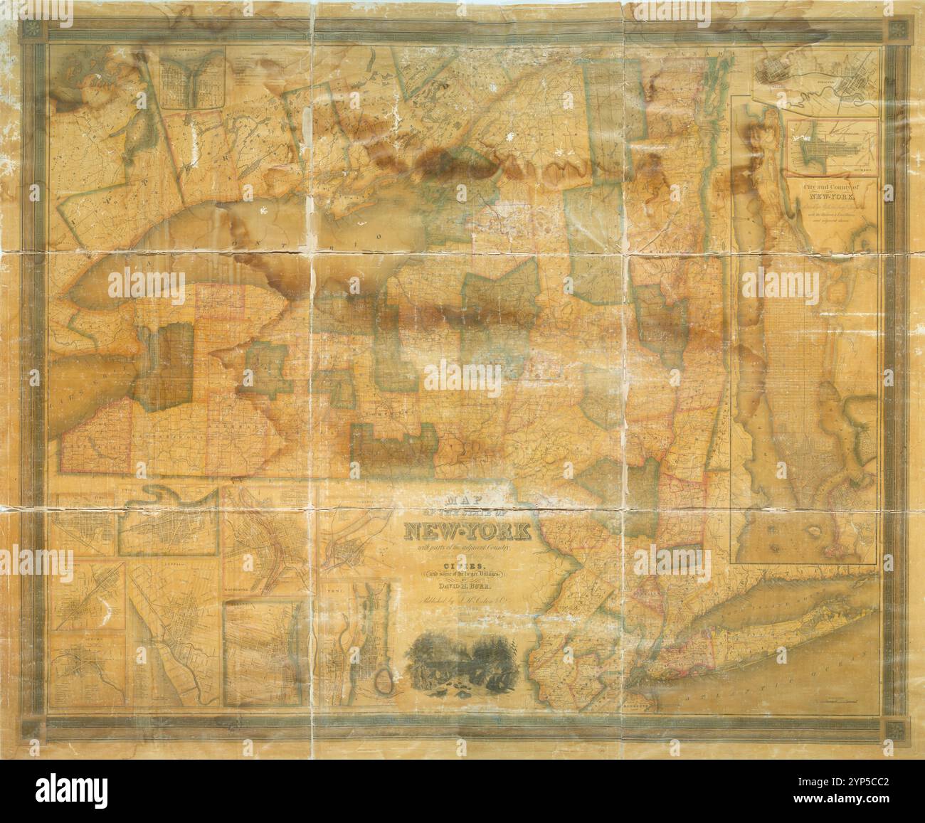 Map of the state of New York : with parts of the adjacent country ...