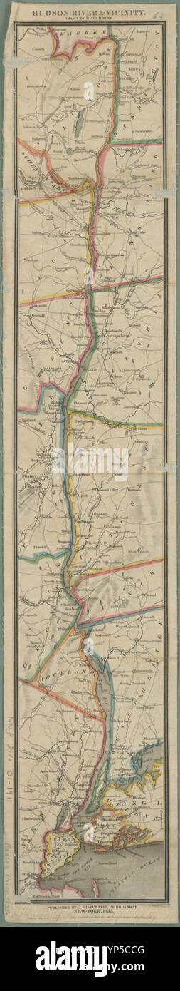 1835 new york map hi-res stock photography and images - Alamy