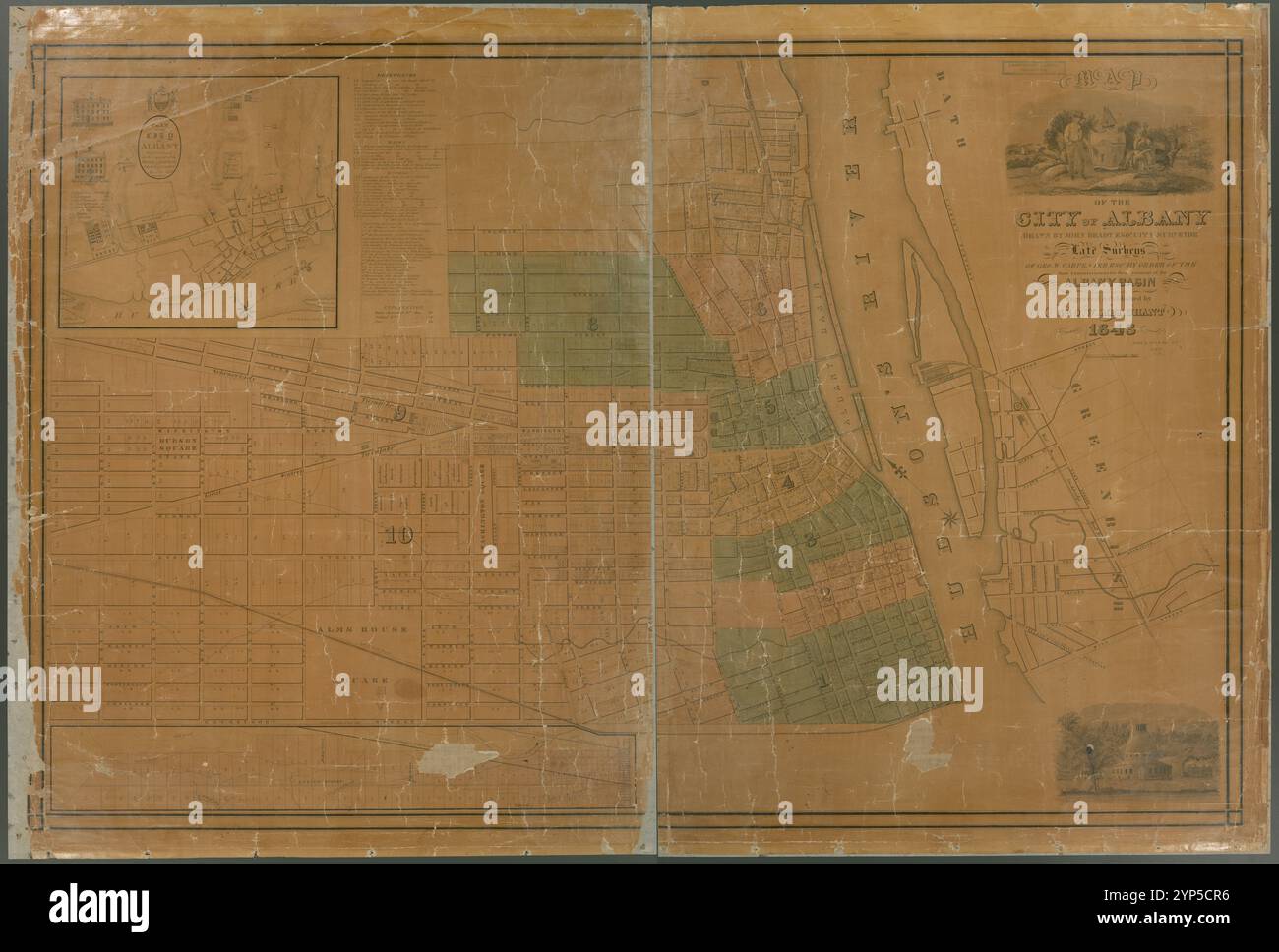 Map new york city 1800 hi-res stock photography and images - Alamy