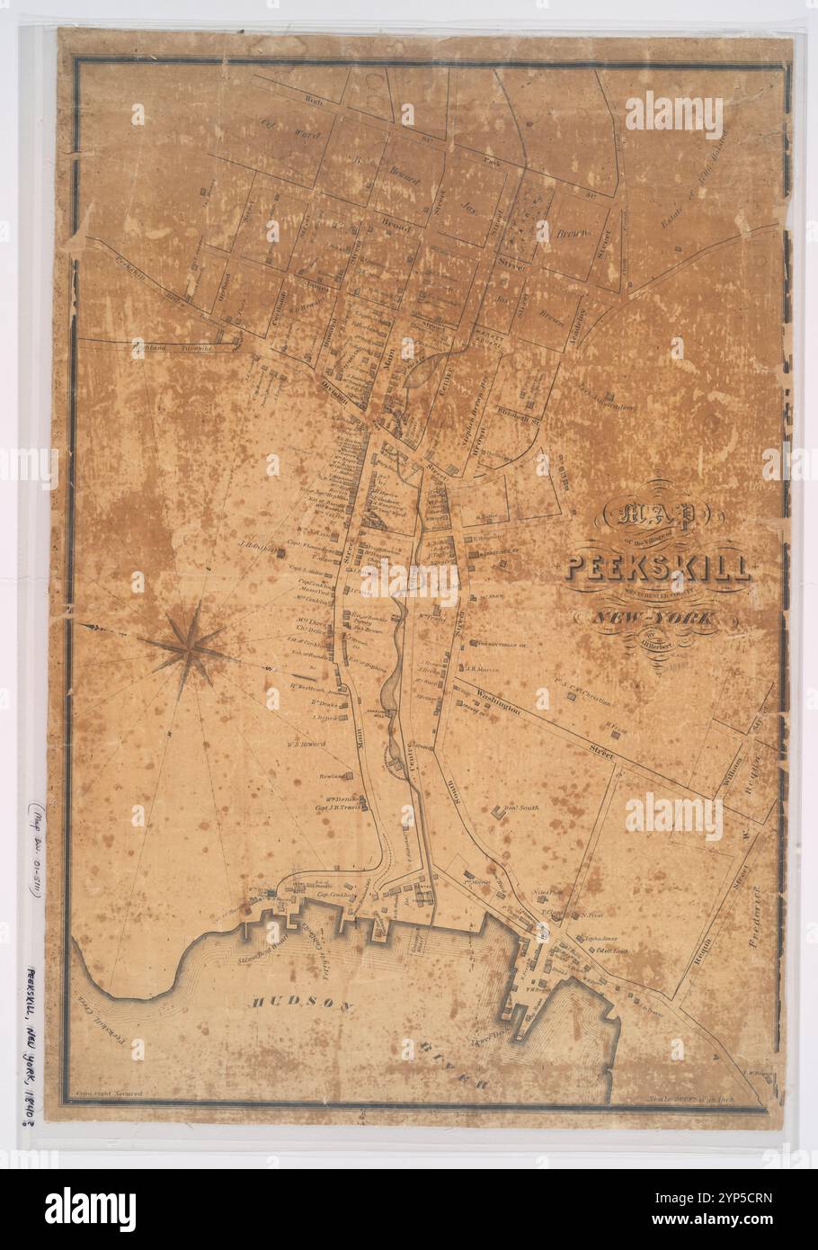 Map of the village of Peekskill, Westchester County, New-York 1840 ...