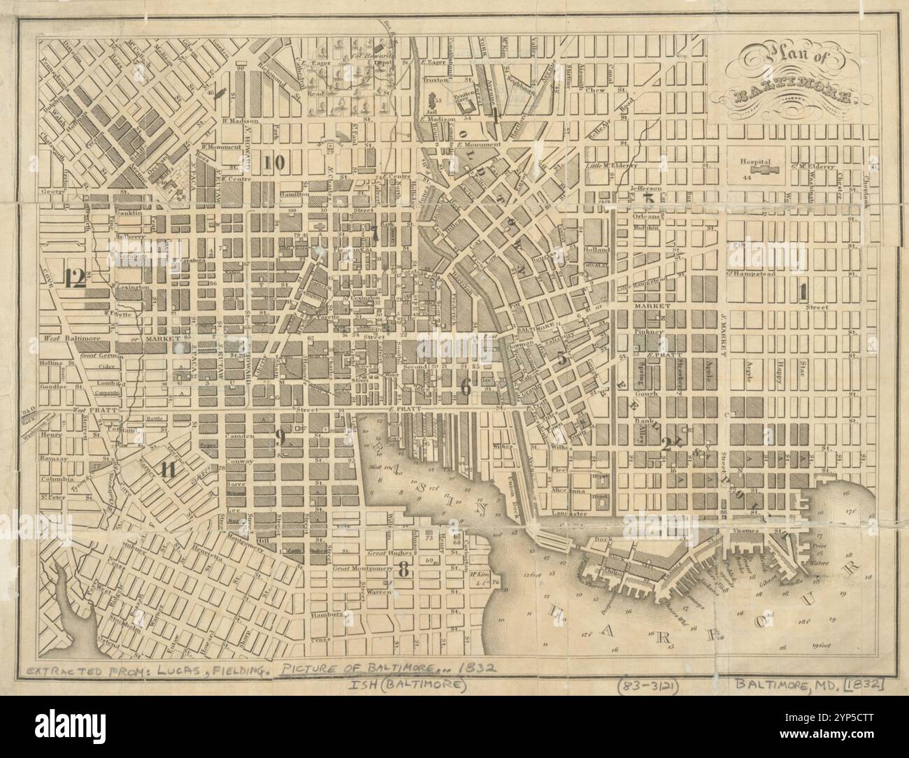 North american map 1832 hi-res stock photography and images - Alamy