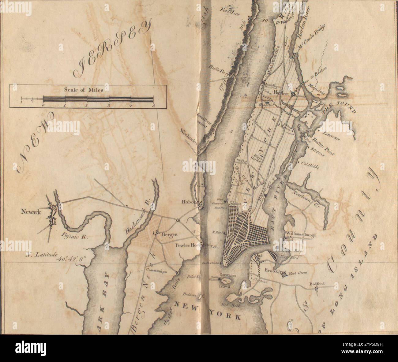 1820 map united states hi-res stock photography and images - Alamy