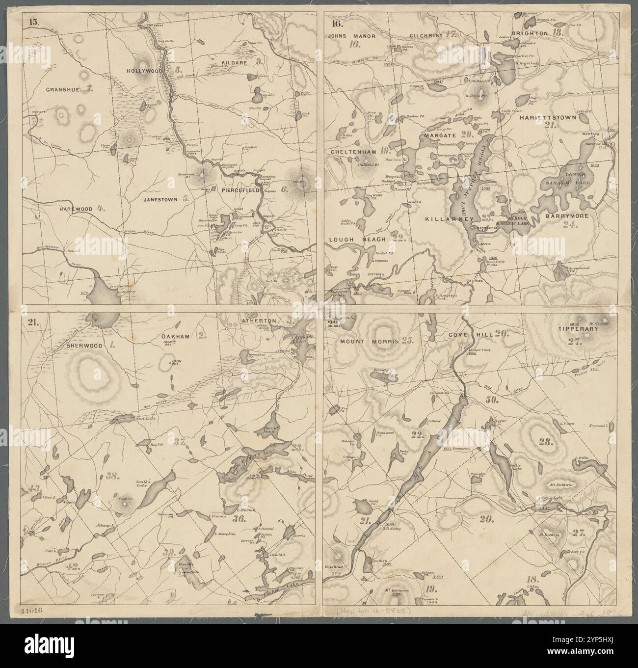 Tupper lake map hi-res stock photography and images - Alamy
