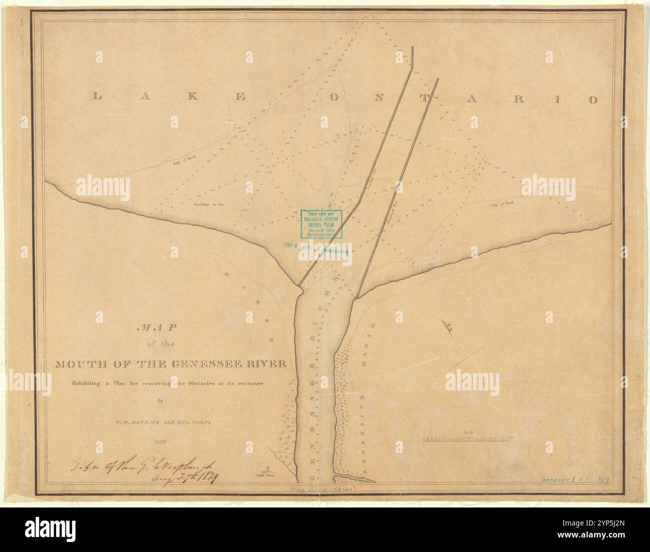 Map of new york 1832 hi-res stock photography and images - Alamy