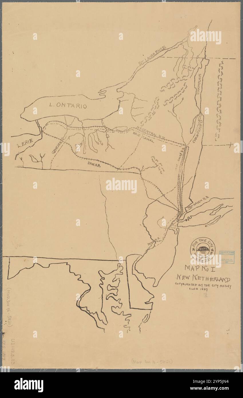 Map of new netherland hi-res stock photography and images - Alamy