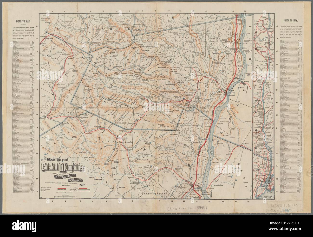 Map of the Catskill Mountains: prepared expressly for the West Shore ...