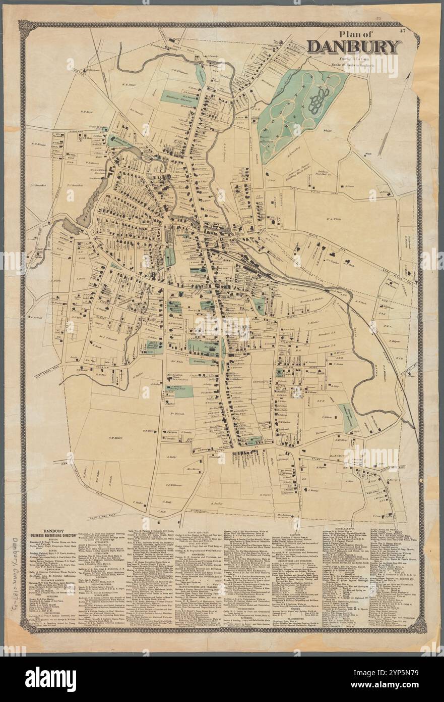Map of danbury hi-res stock photography and images - Alamy