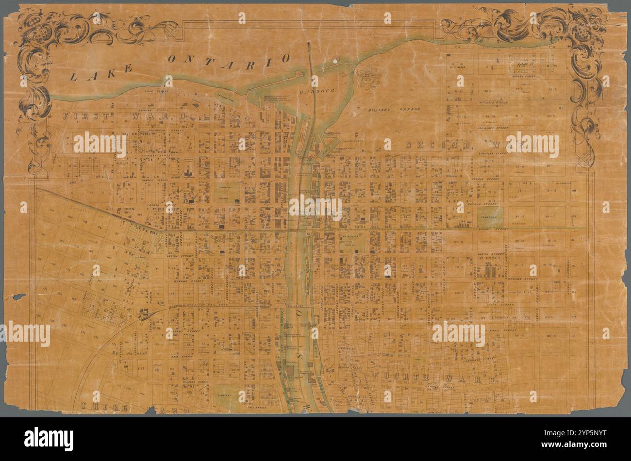 Oswego map hi-res stock photography and images - Alamy