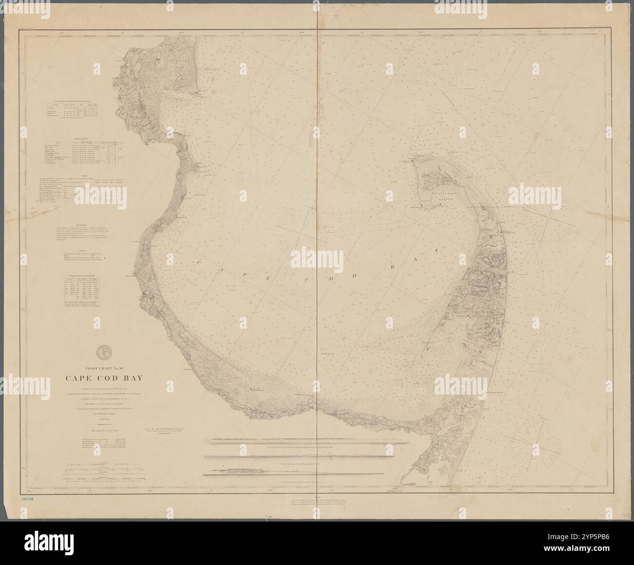 Coast chart no. 10 Cape Cod Bay 1885 by Eakin, C. M. (Constant M Stock ...