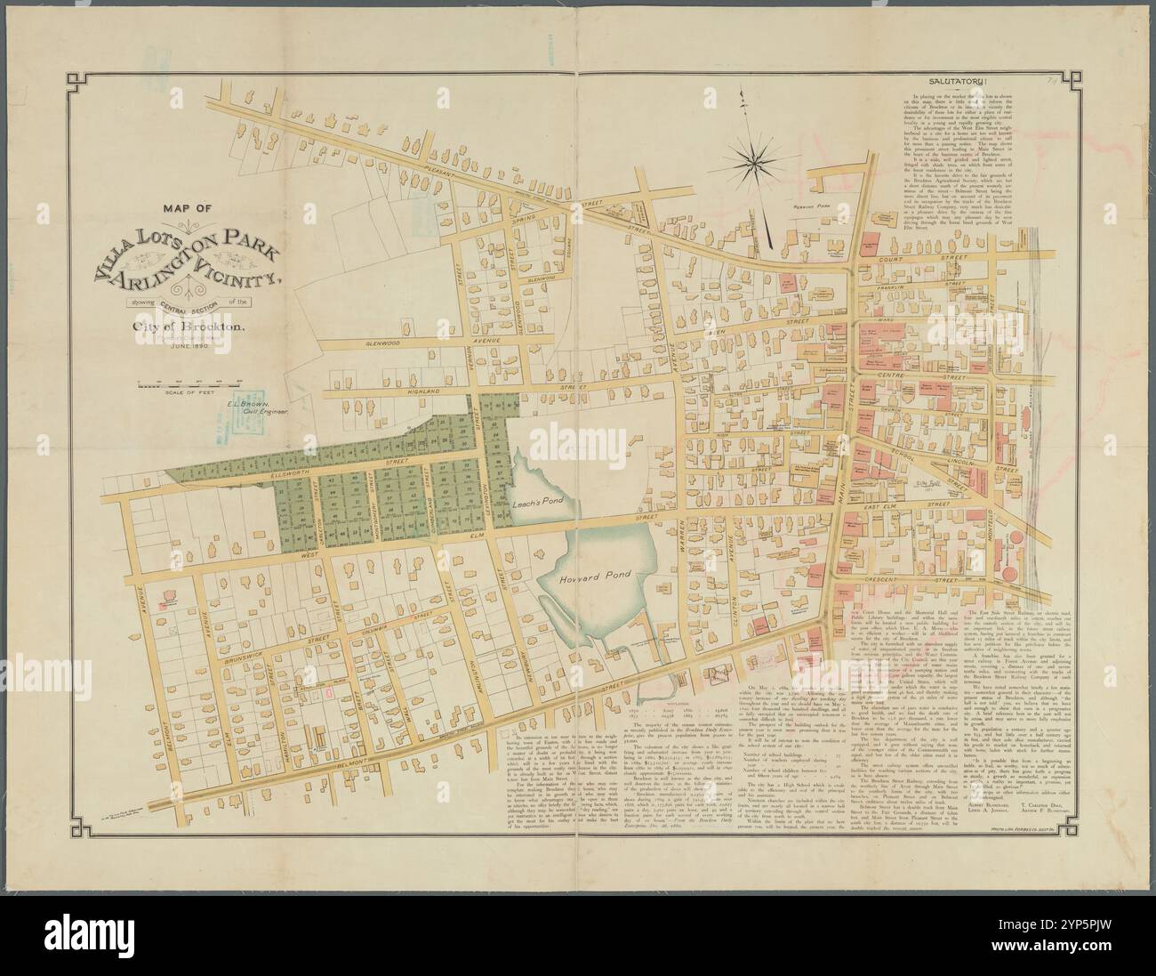 Brockton city map hi-res stock photography and images - Alamy