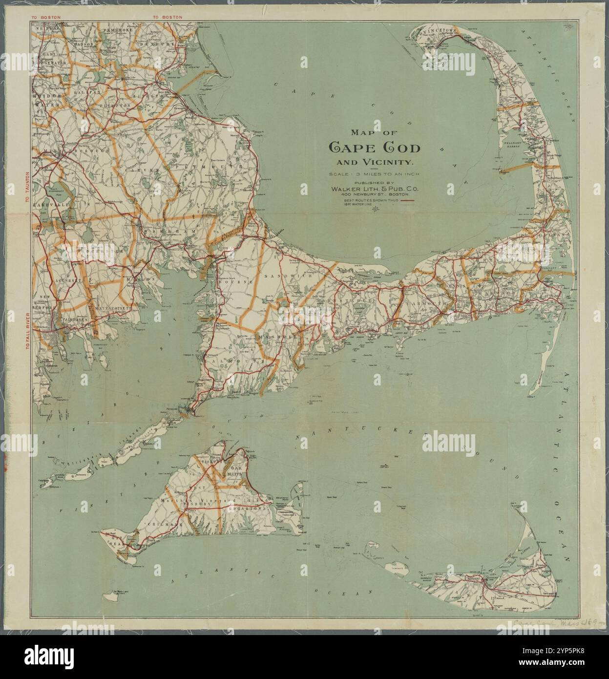 Map of cape cod hi-res stock photography and images - Alamy