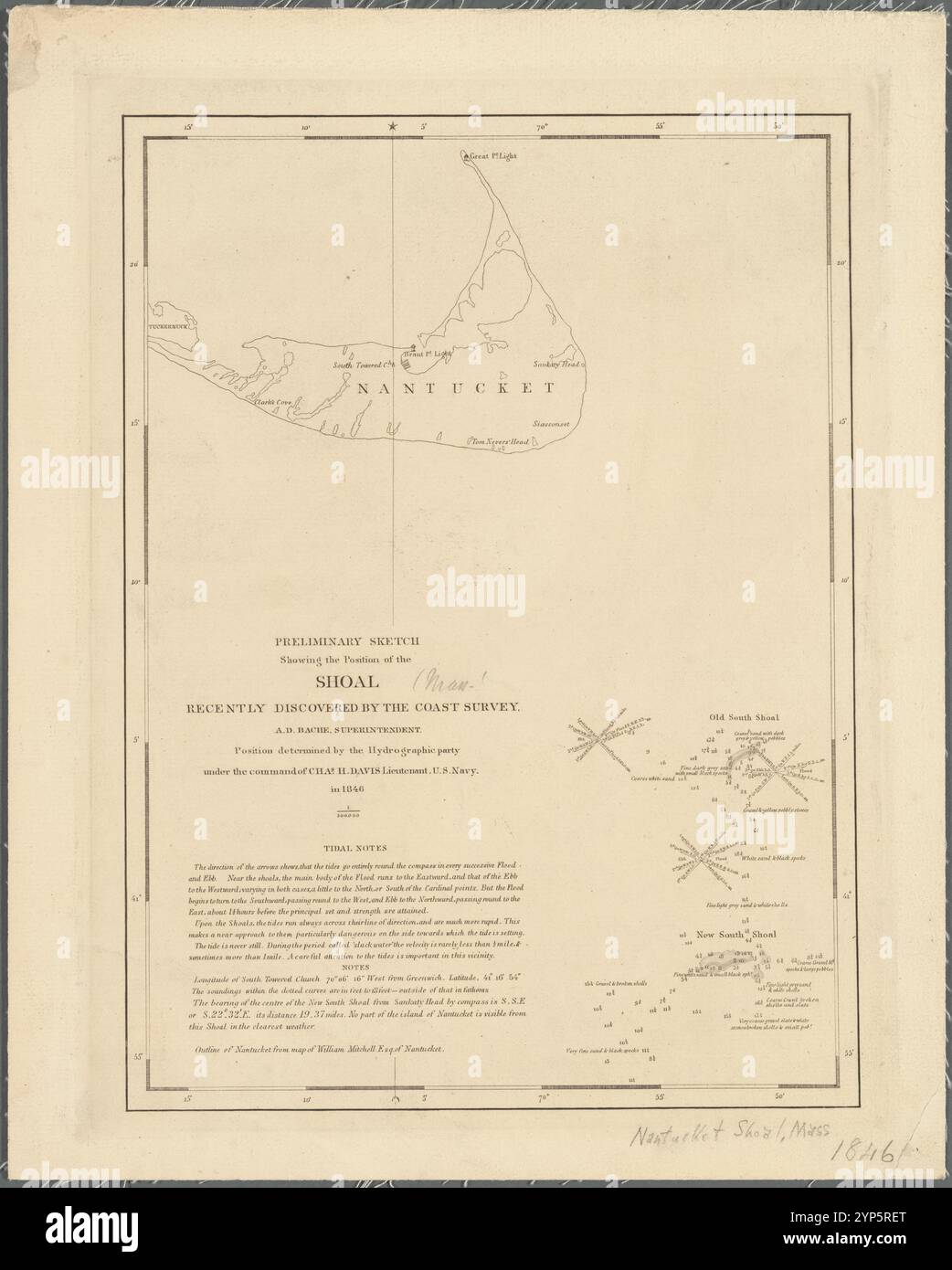 Preliminary sketch showing the position of the Shoal recently ...