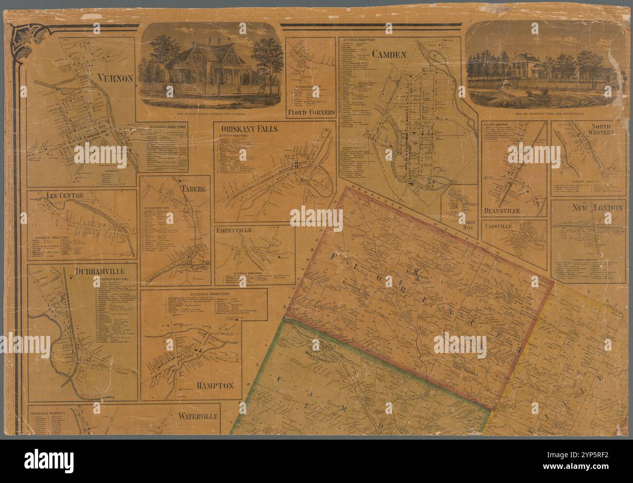 Gillettes map hi-res stock photography and images - Alamy