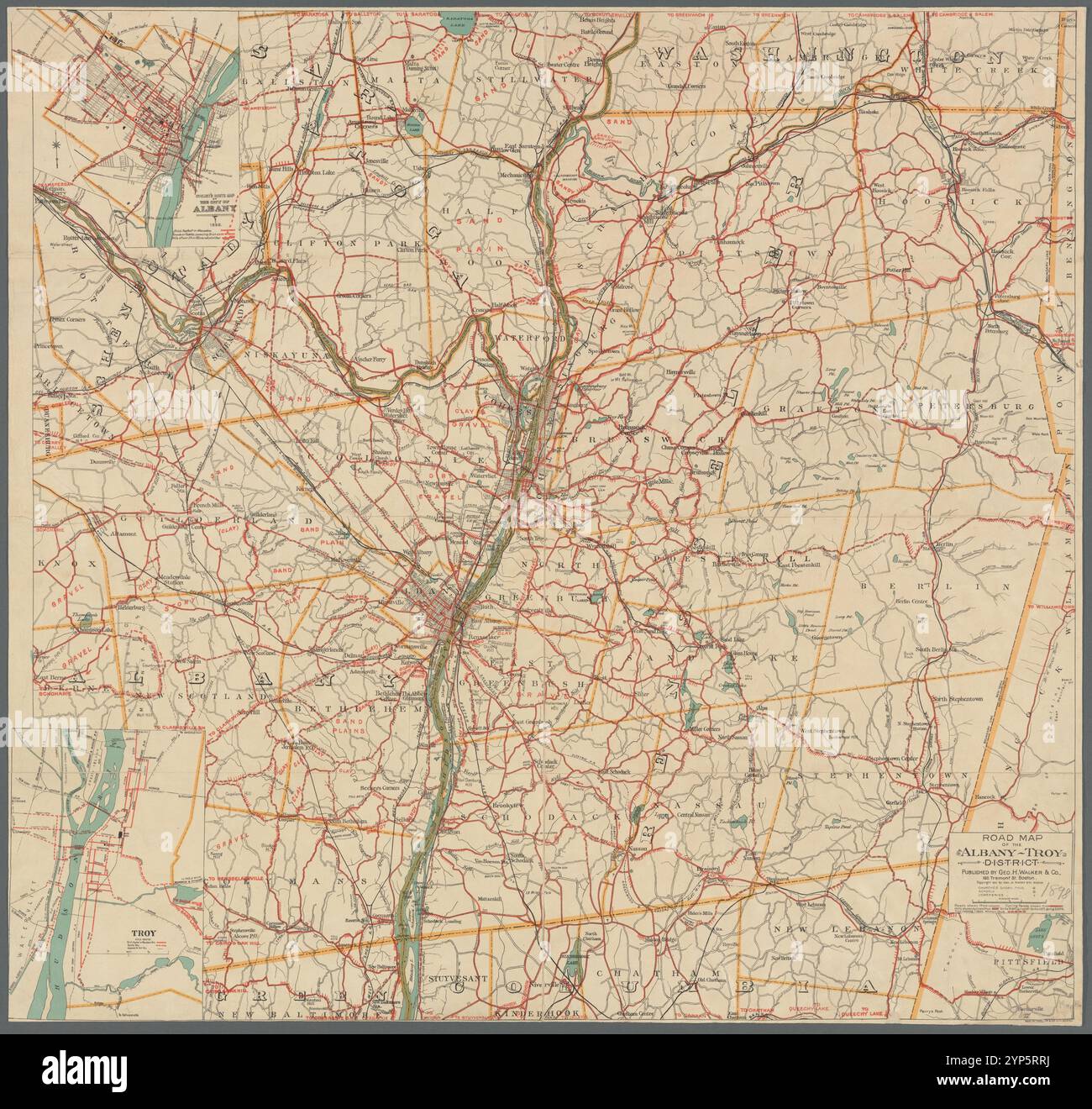 Map of troy hi-res stock photography and images - Alamy