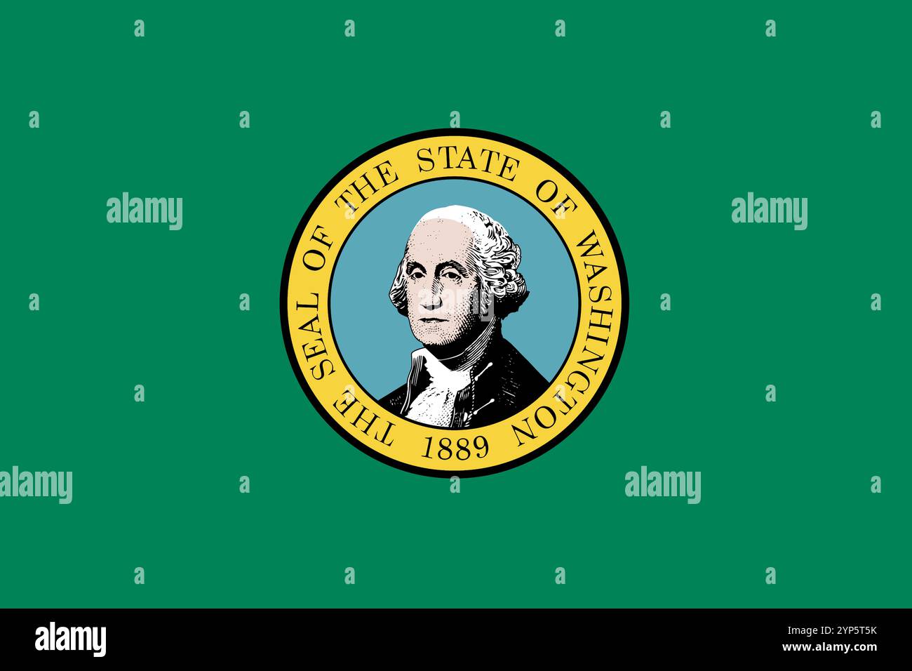 A Washington State Flag background illustration Stock Photo - Alamy