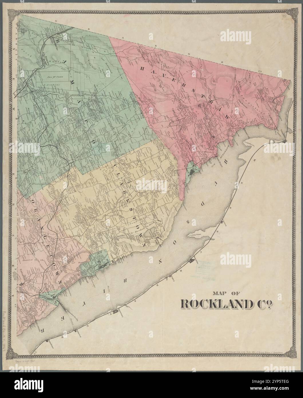 Rockland county map hi-res stock photography and images - Alamy