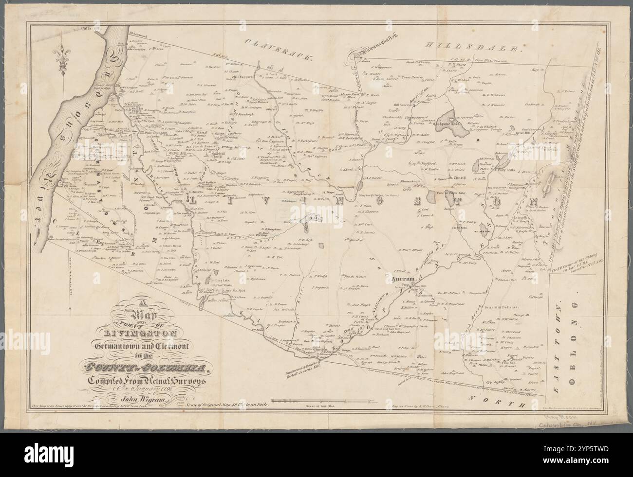 Clermont county map hi-res stock photography and images - Alamy
