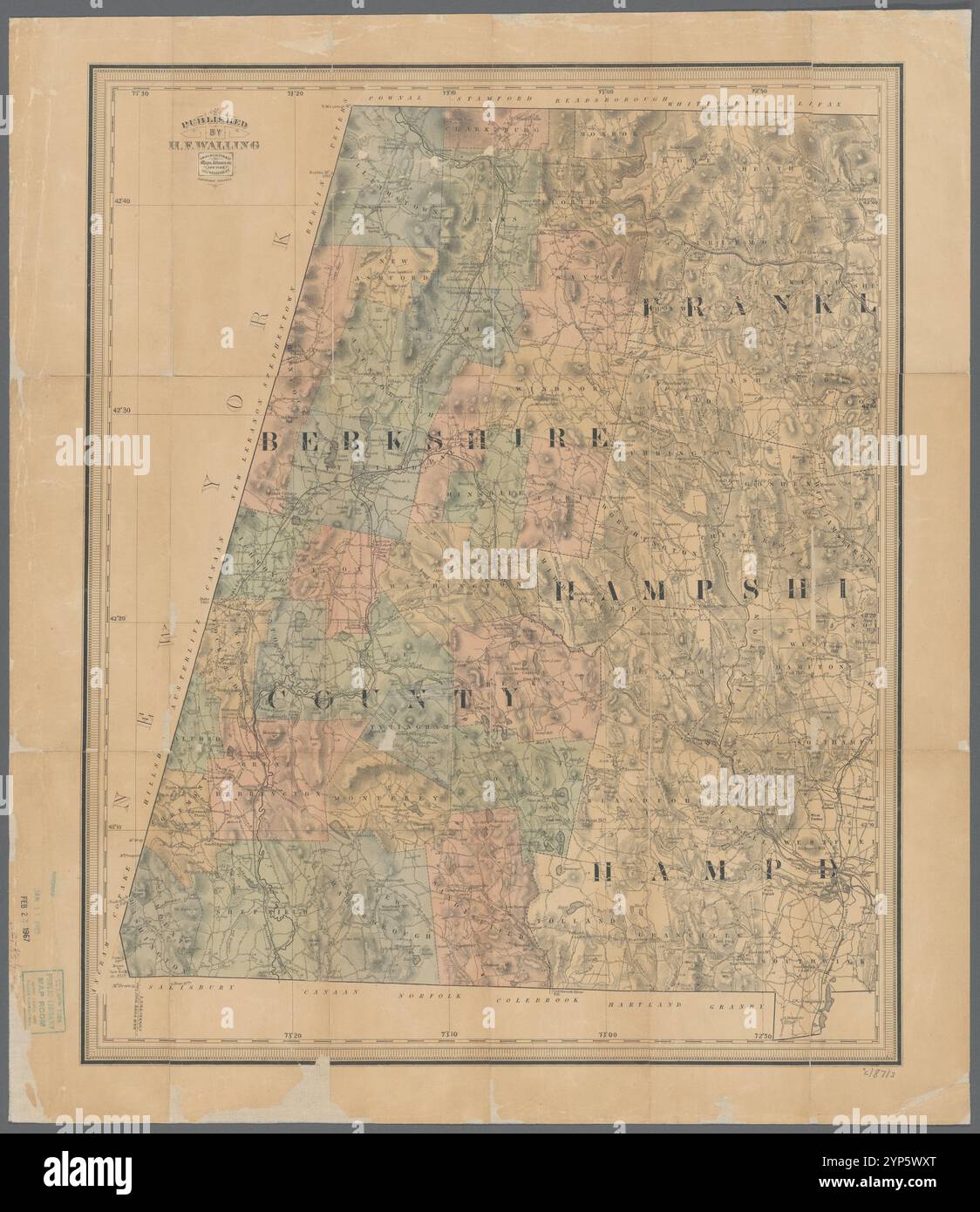 Franklin county map hi-res stock photography and images - Alamy