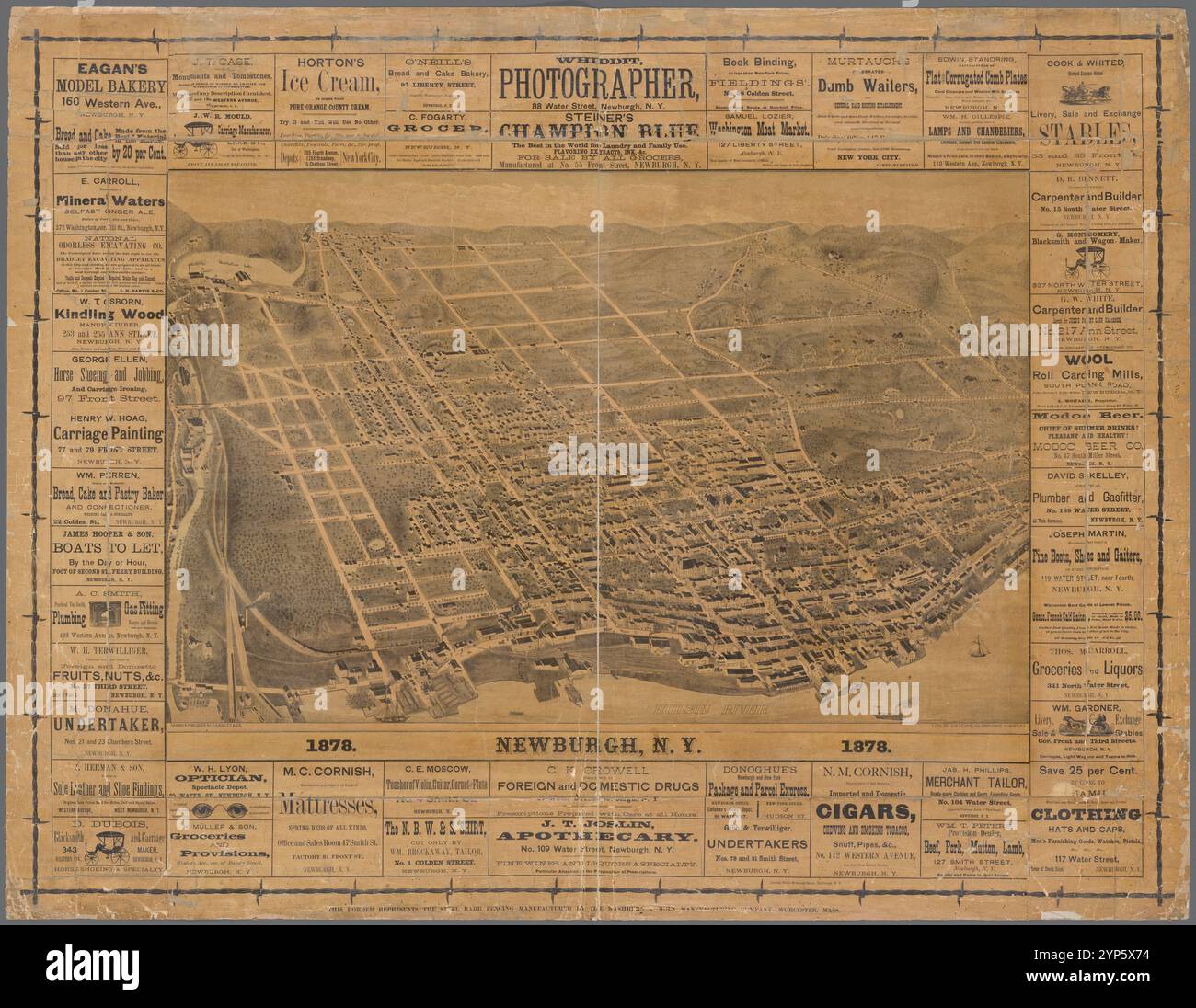 Newburgh new york map hi-res stock photography and images - Alamy