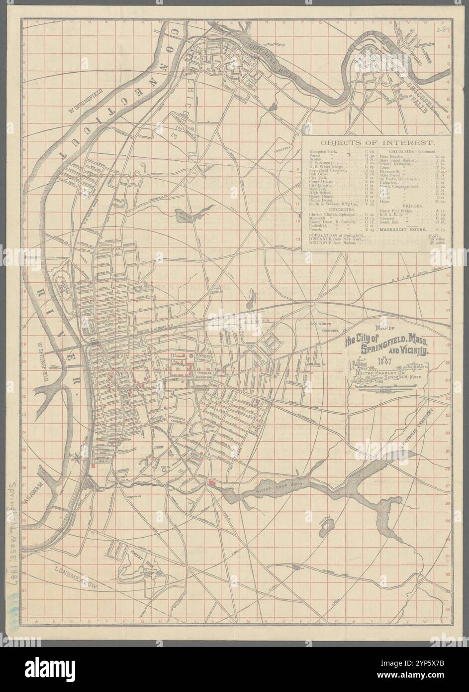 Springfield massachusetts map hi-res stock photography and images - Alamy