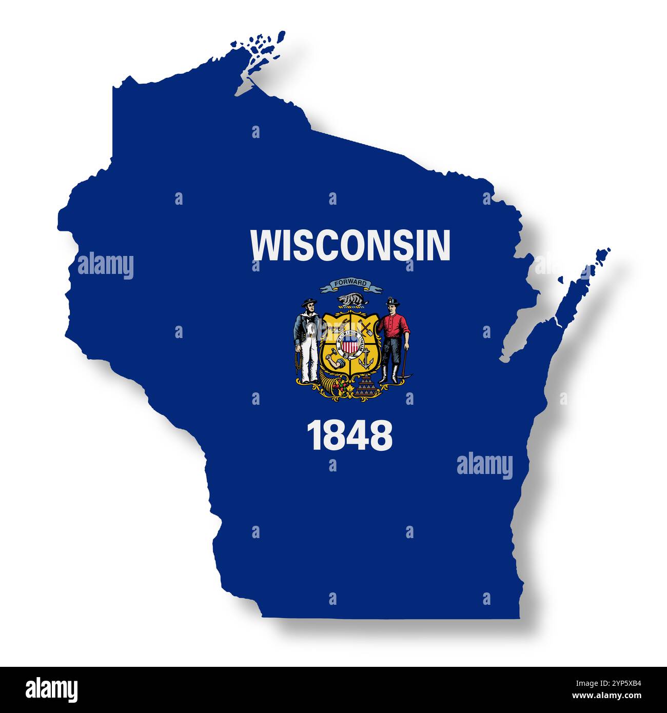 Milwaukee wisconsin map hi-res stock photography and images - Alamy