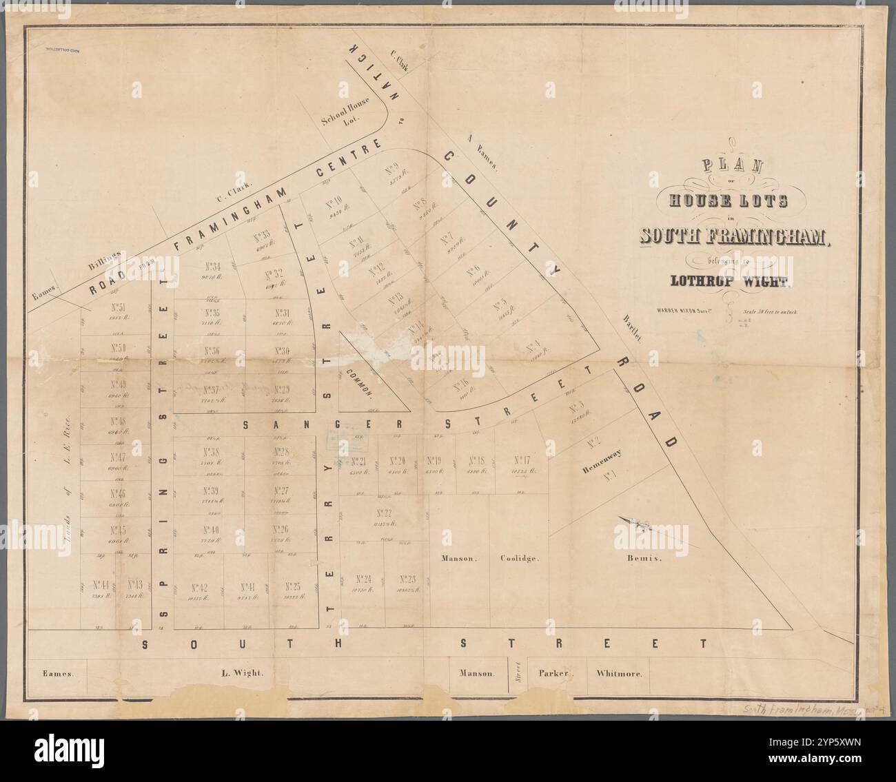 Map of framingham hi-res stock photography and images - Alamy