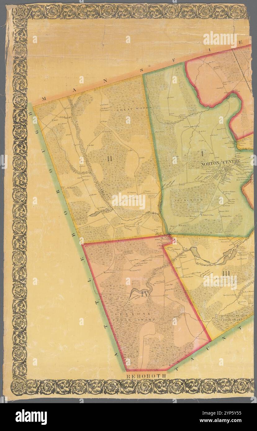 Map of the town of Norton, Bristol County, Mass.: surveyed by order of ...