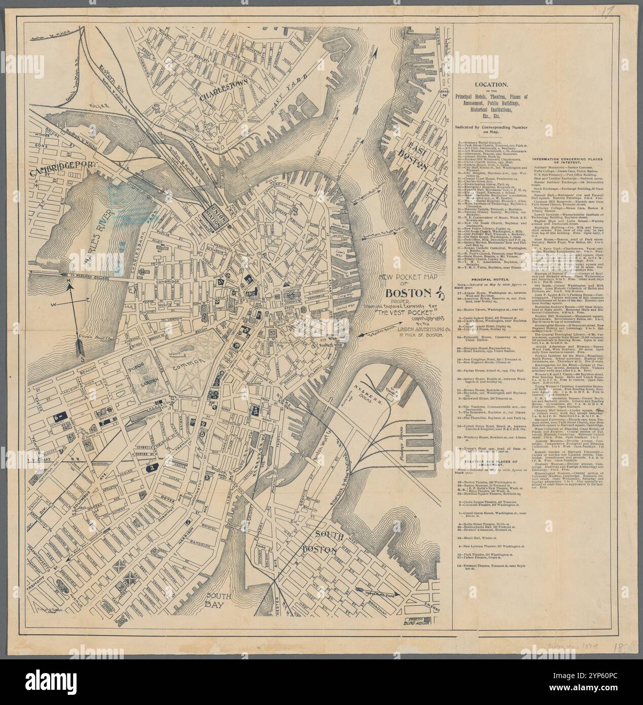 New pocket map of Boston proper: drawn and engraved expressly for "The ...
