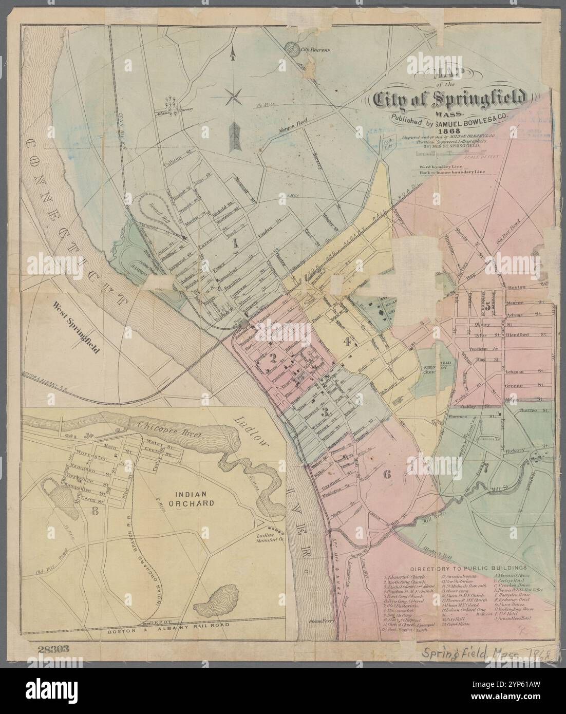 City Of Springfield Mass Map