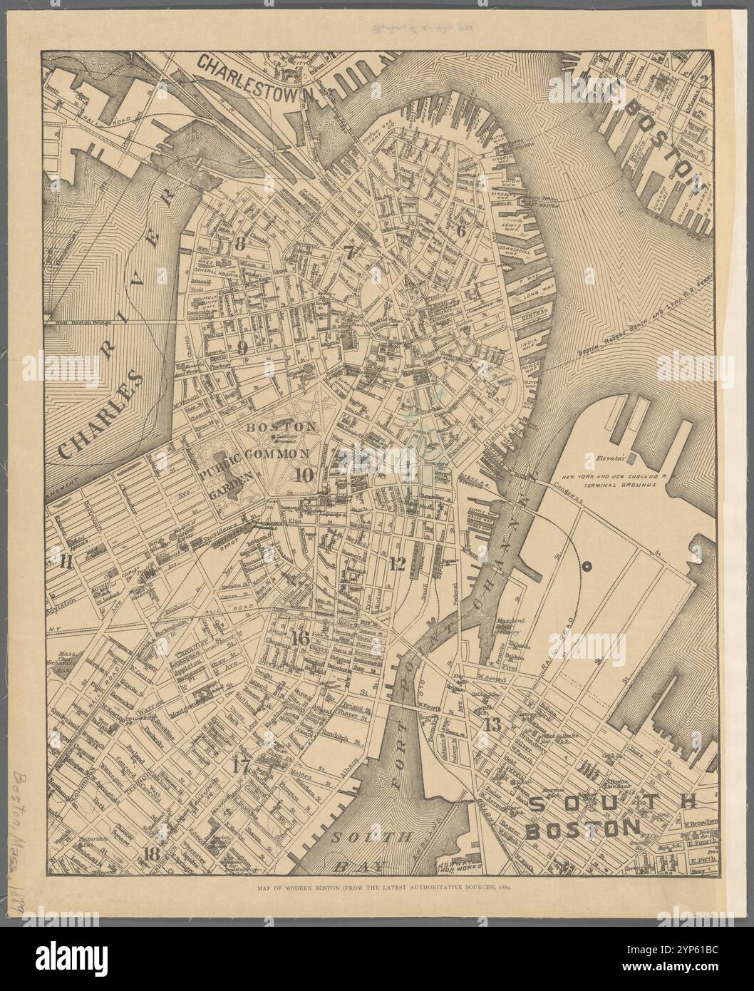 Boston map modern hi-res stock photography and images - Alamy