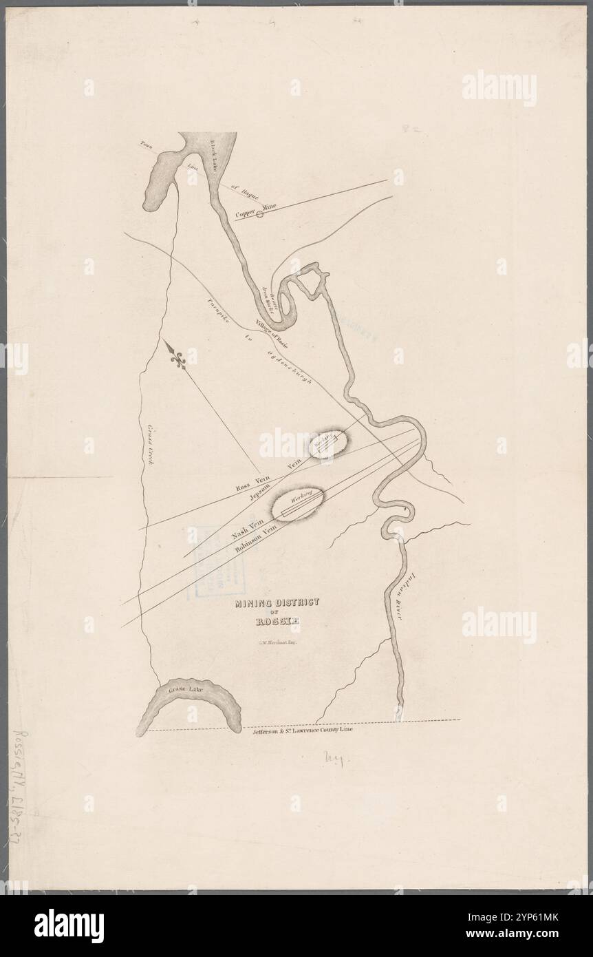 Mining district of Rossie 1837 - 1843 by Merchant, George W., 1789 or ...