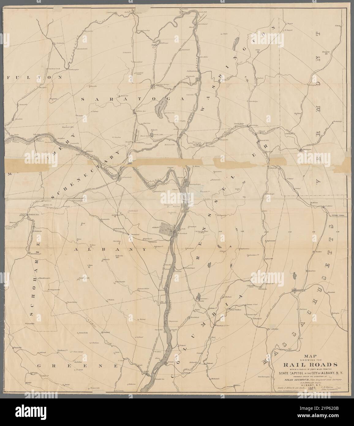 Map of seymour hi-res stock photography and images - Alamy