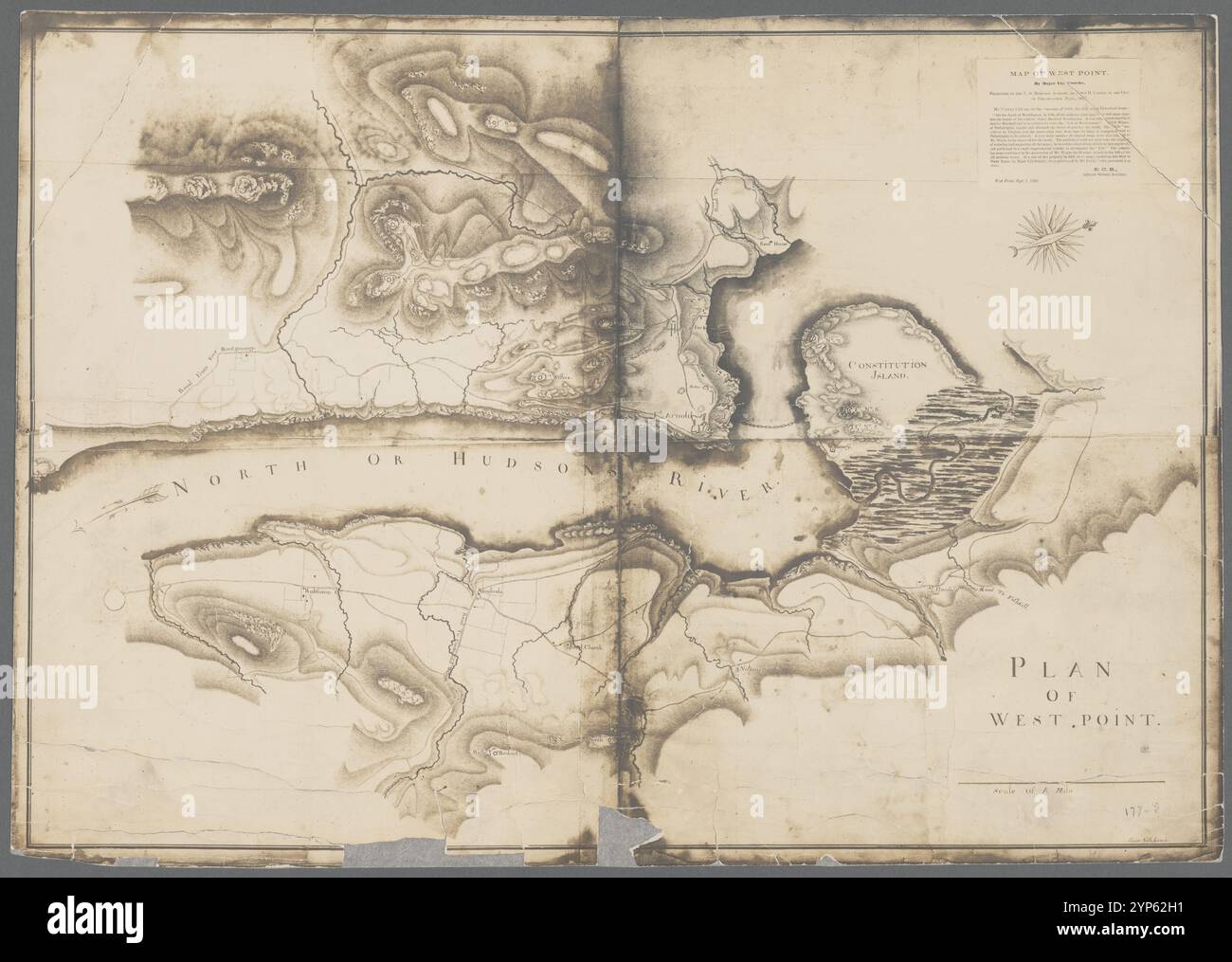 Plan of West Point 1880 - 1899 by Villefranche, Jean Louis Ambroise de ...