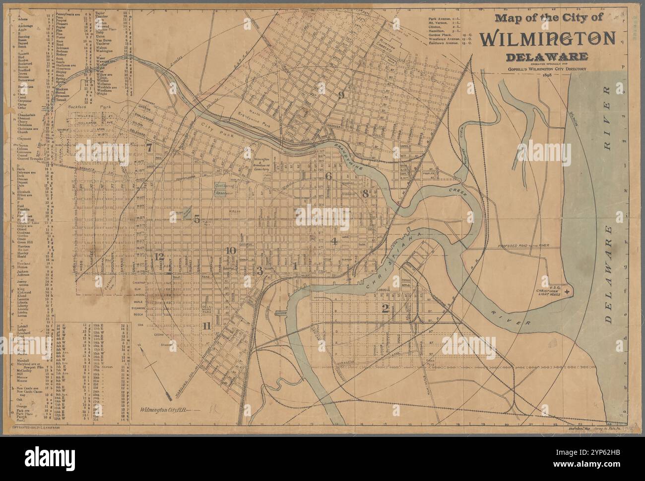 Map of the City of Wilmington, Delaware : engraved specially for ...