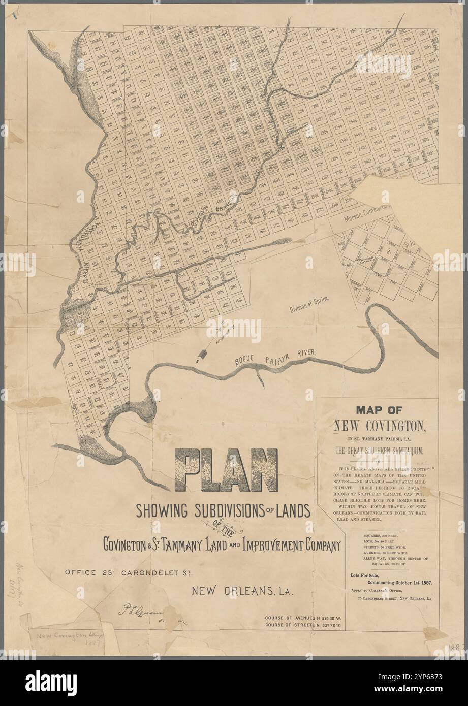 Map of covington louisiana hi-res stock photography and images - Alamy