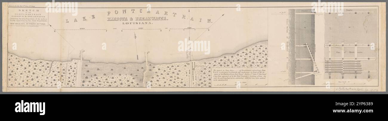 Sketch of the Pontchartrain Harbour & Breakwater : exhibing the plan ...