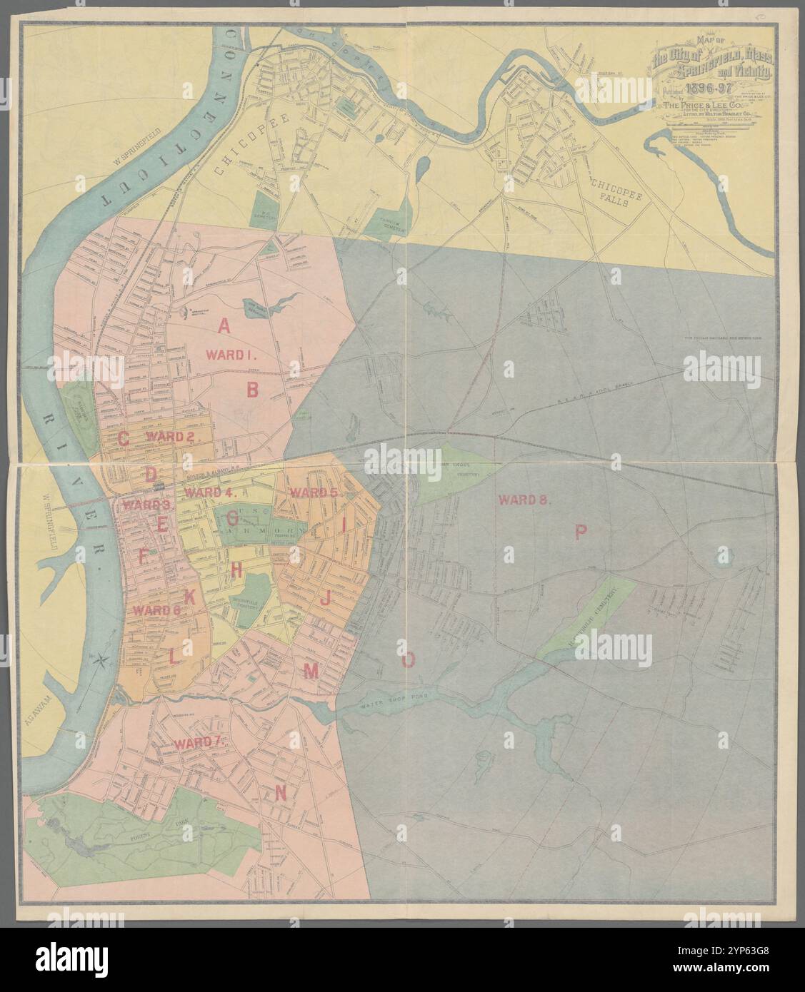 Map of springfield hi-res stock photography and images - Alamy