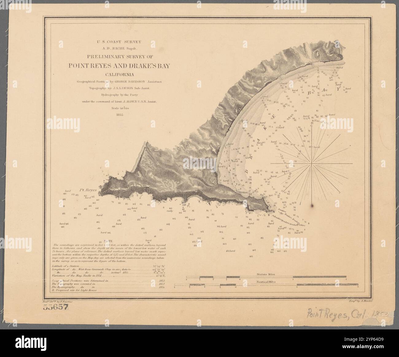 Preliminary survey of Point Reyes and Drake's Bay, California 1855 by ...