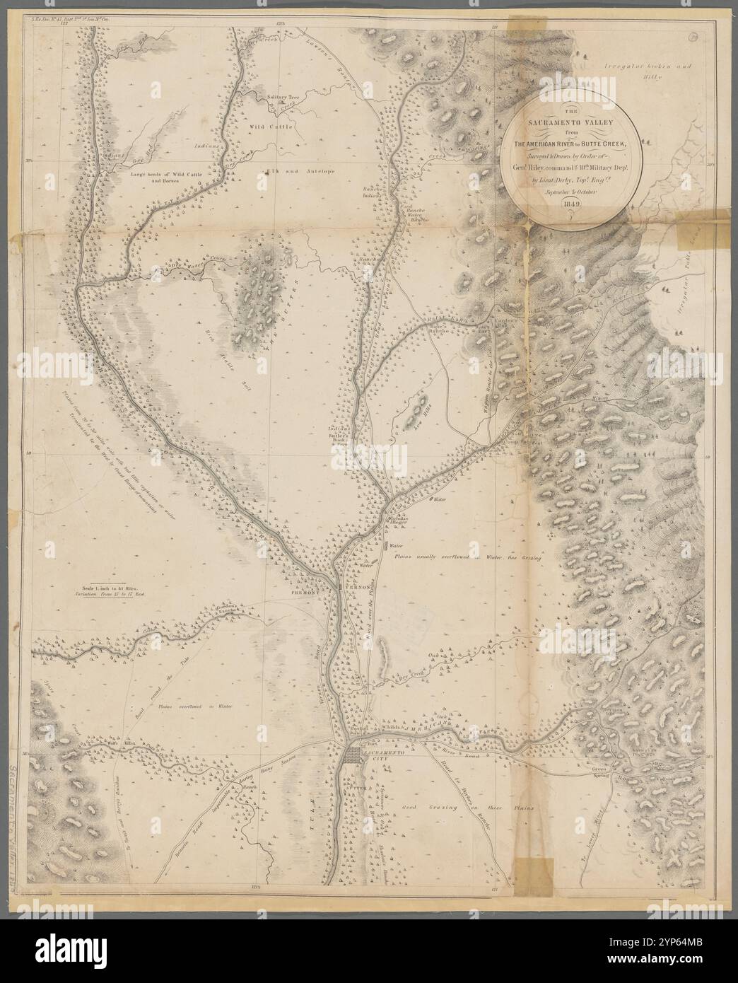 The Sacramento Valley from the American River to Butte Creek 1849 by ...