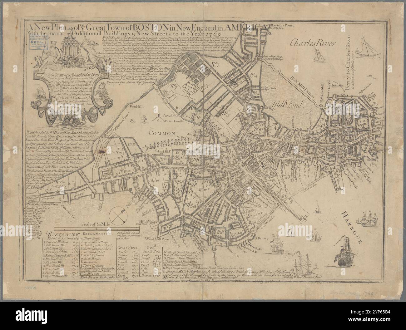 1716 map of new england hi-res stock photography and images - Alamy