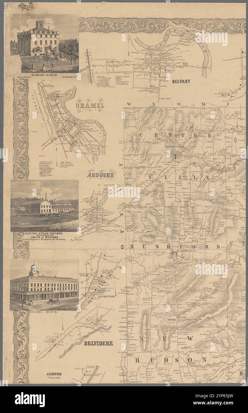 Map of Allegany Co., N.Y.: from actual surveys 1856 by Bechler ...