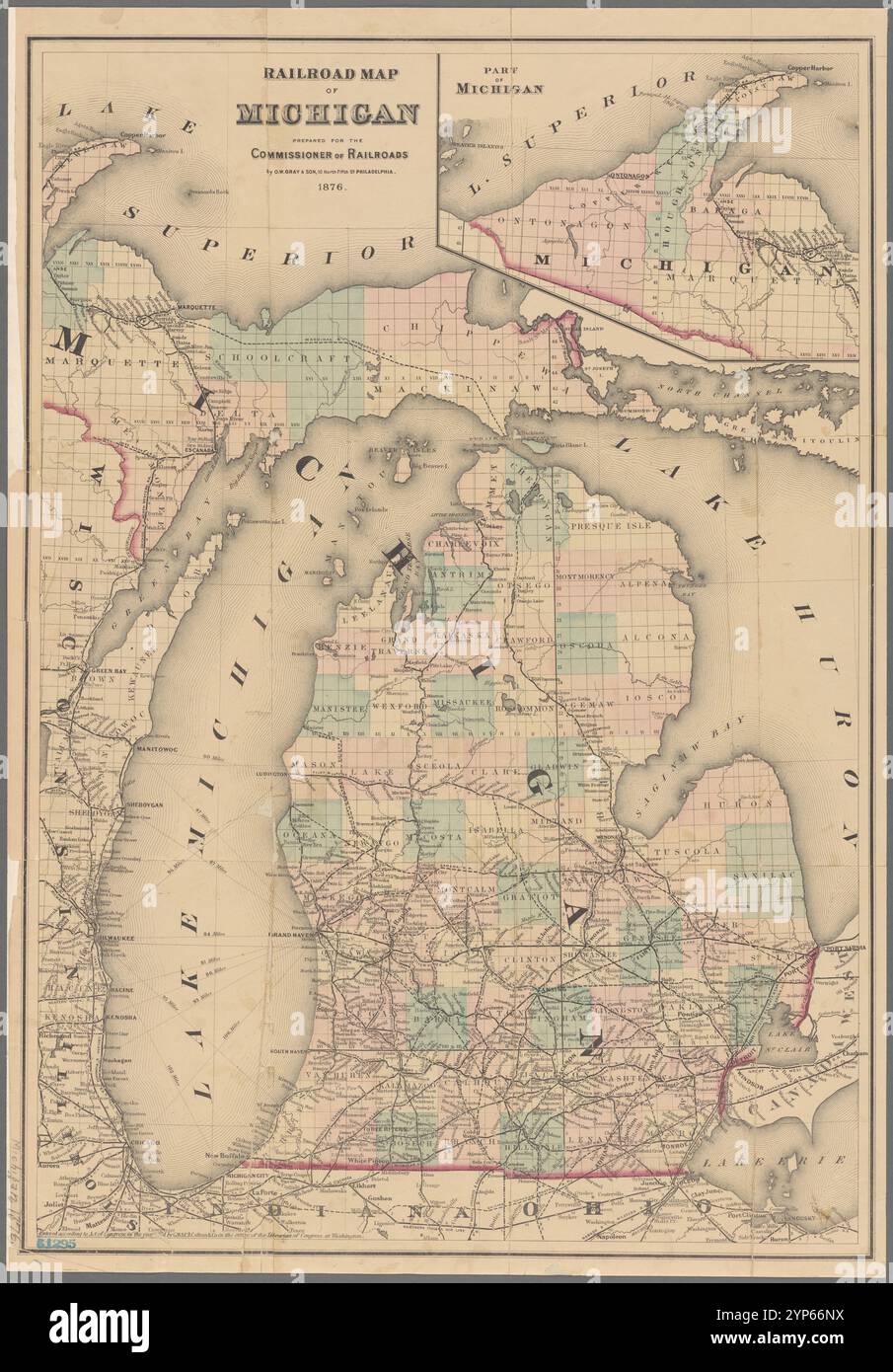 Gray railroad map hi-res stock photography and images - Alamy