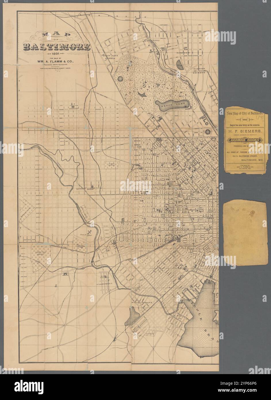 Baltimore map not maryland hi-res stock photography and images - Alamy