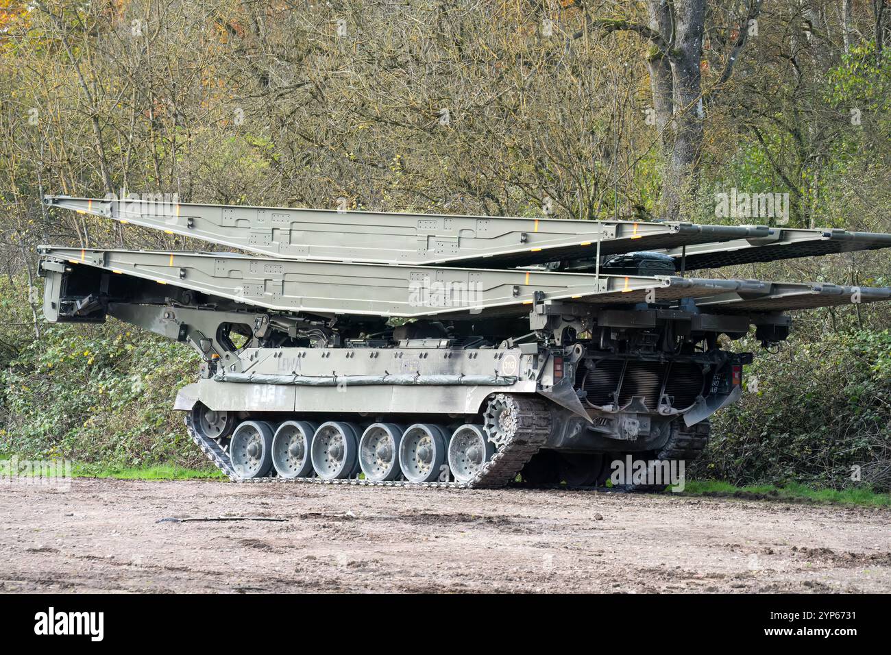 Challenger Titan tank bridge laying vehicle Stock Photo - Alamy