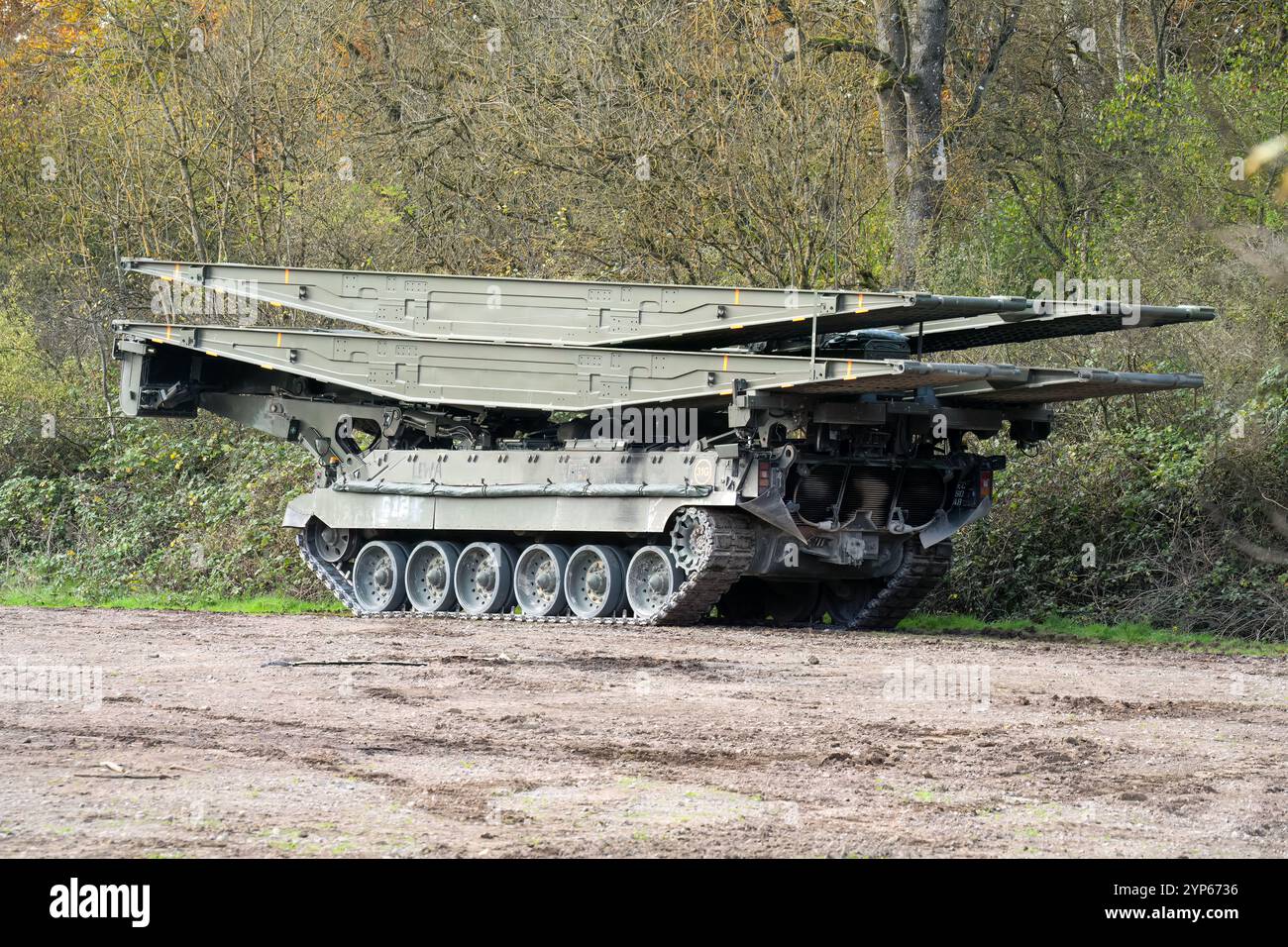 Challenger Titan tank bridge laying vehicle Stock Photo - Alamy