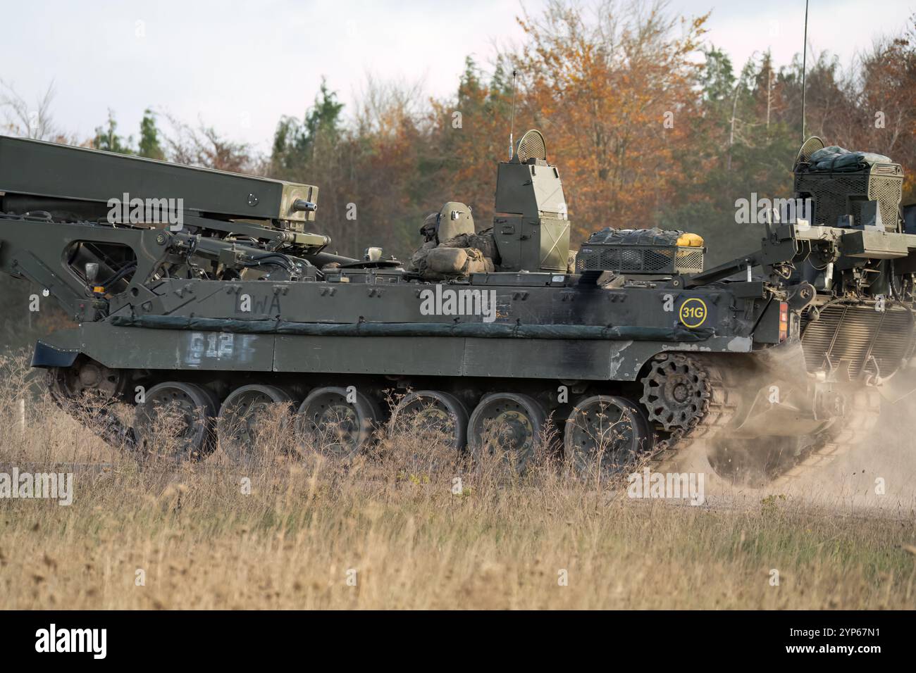 Challenger Titan tank bridge laying vehicle Stock Photo - Alamy