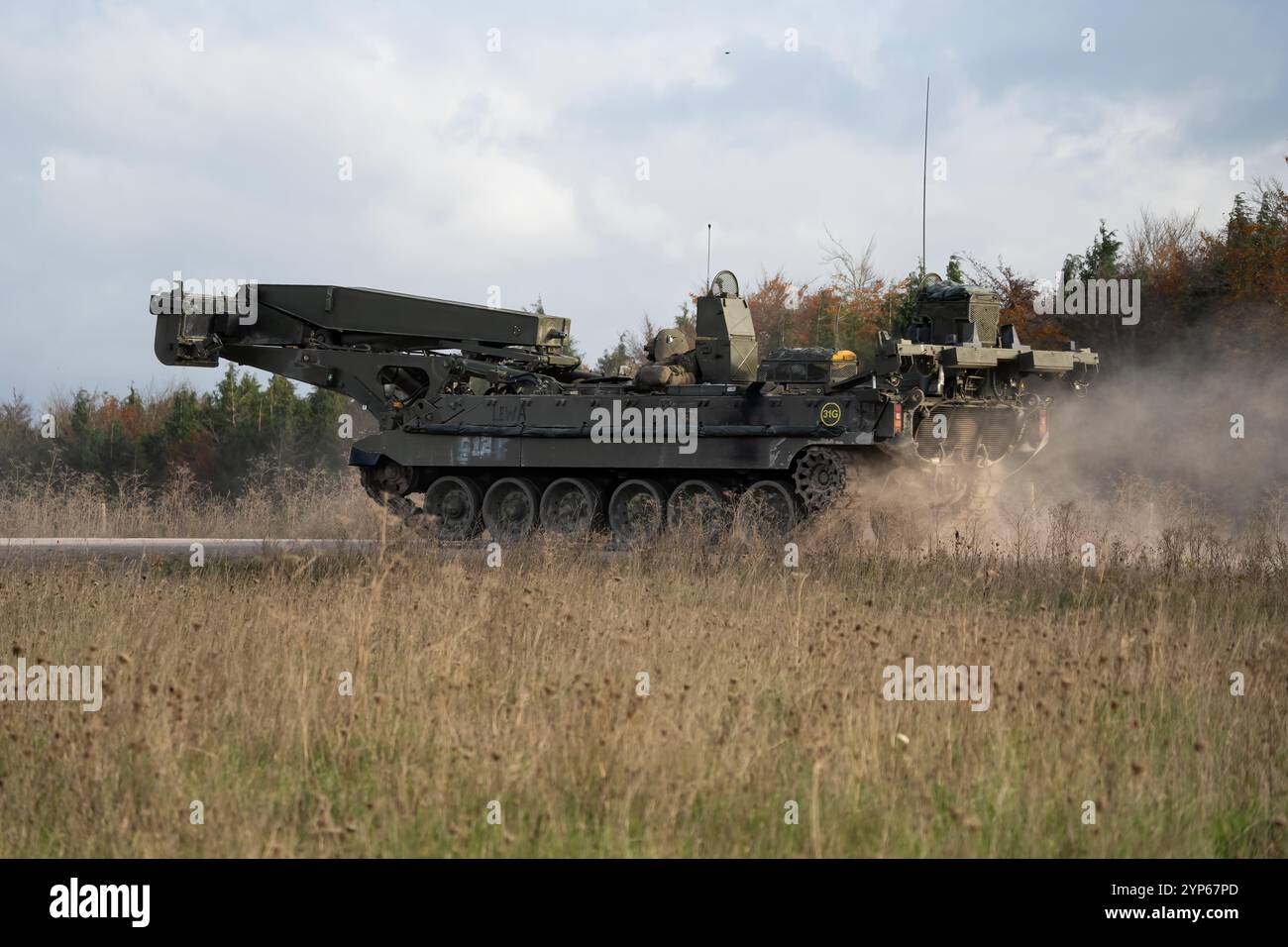 Challenger Titan tank bridge laying vehicle Stock Photo - Alamy