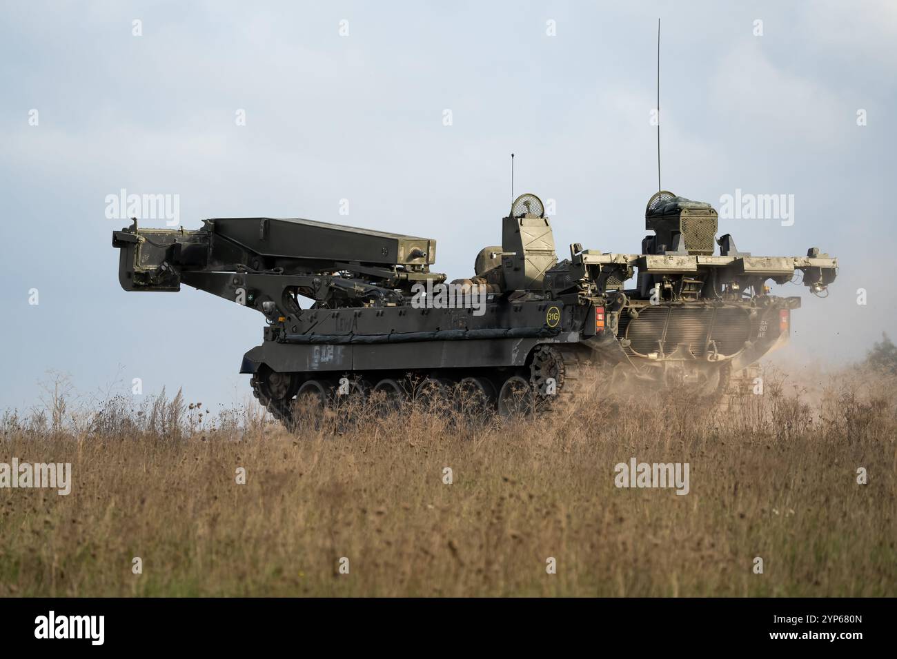 Challenger Titan tank bridge laying vehicle Stock Photo - Alamy